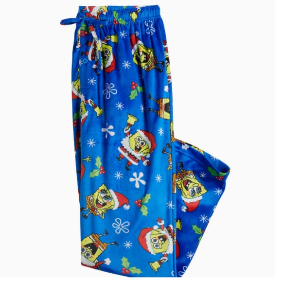 Nickelodeon | Other | Spongebob Squarepants Christmas Lounge Pants Nwt ...